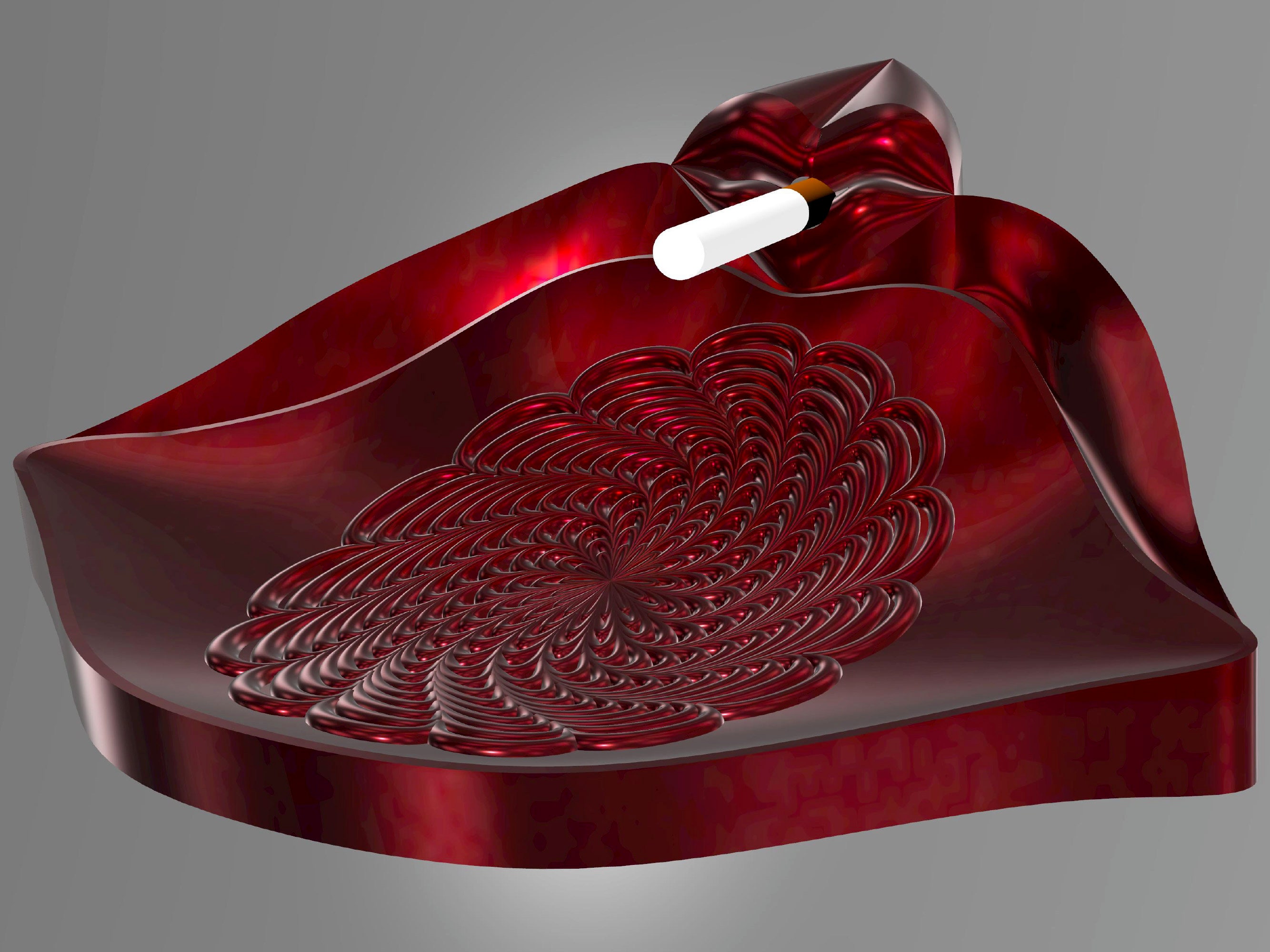 Illusion Ashtray Creative Design File Stl Iges Step 3dm - Etsy