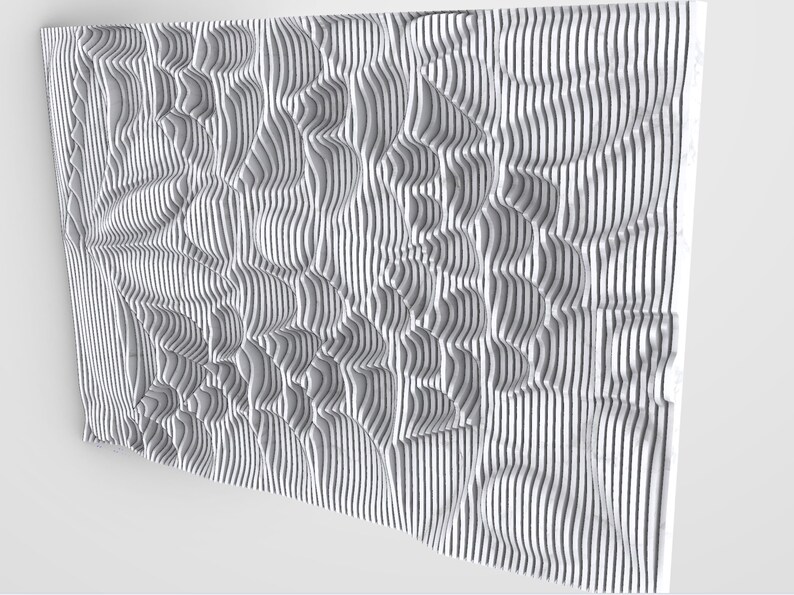 Parametric Wall Art in Movement 2D DXF Project - Etsy