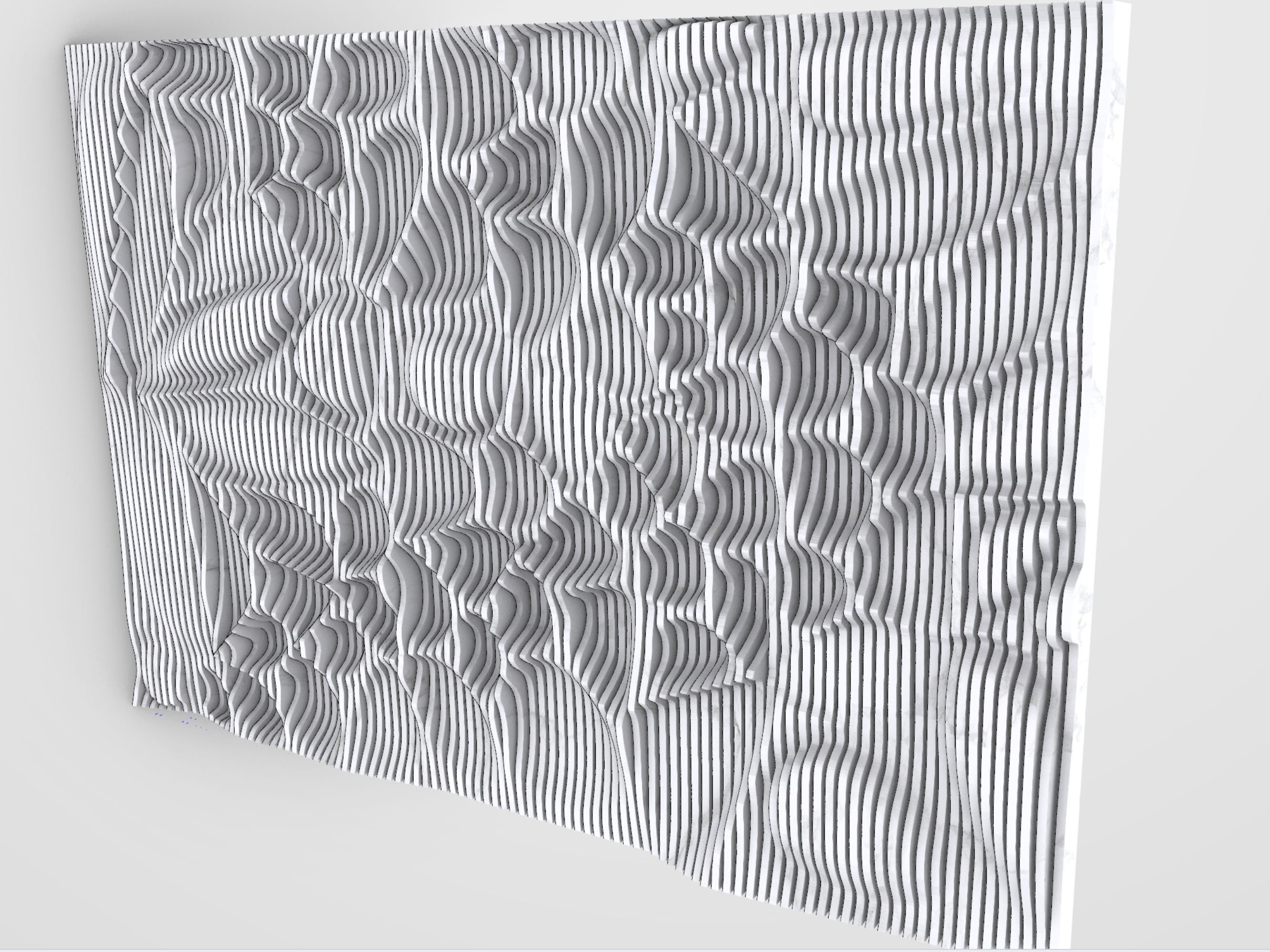Parametric Wall Art in Movement 2D DXF Project - Etsy