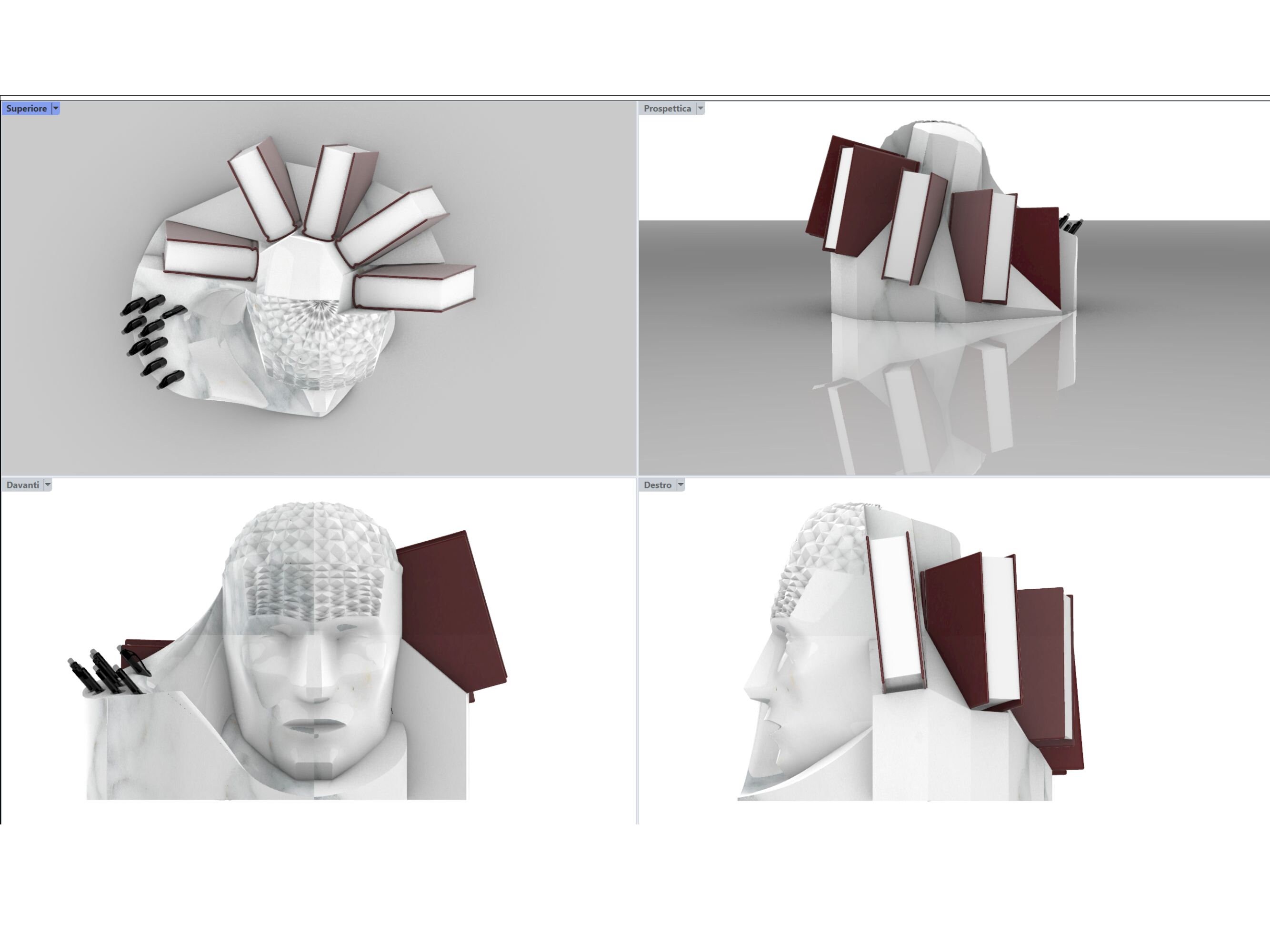 Head Library 3D Cnc Project Design Art Download - Etsy