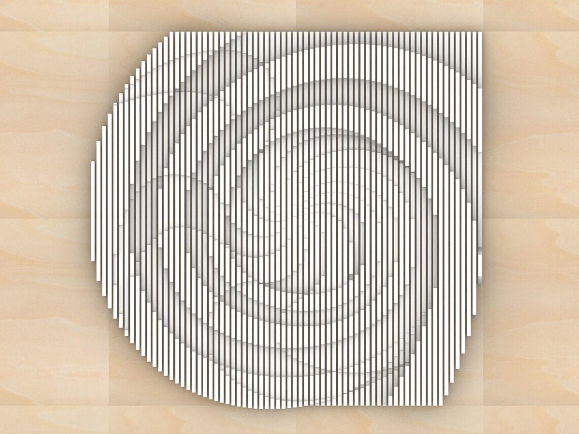Parametric Wall Illusion Art Dxf Project 2D 3D Design - Etsy