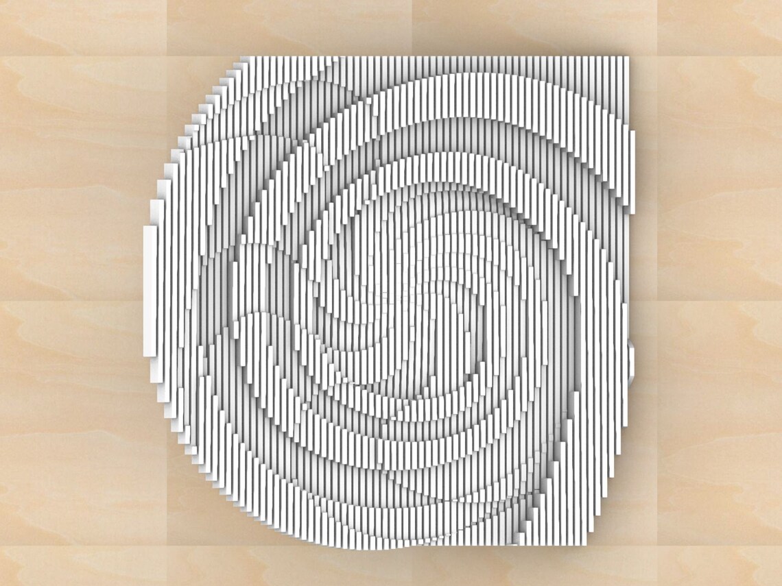 Parametric Wall Illusion Art Dxf Project 2D 3D Design - Etsy