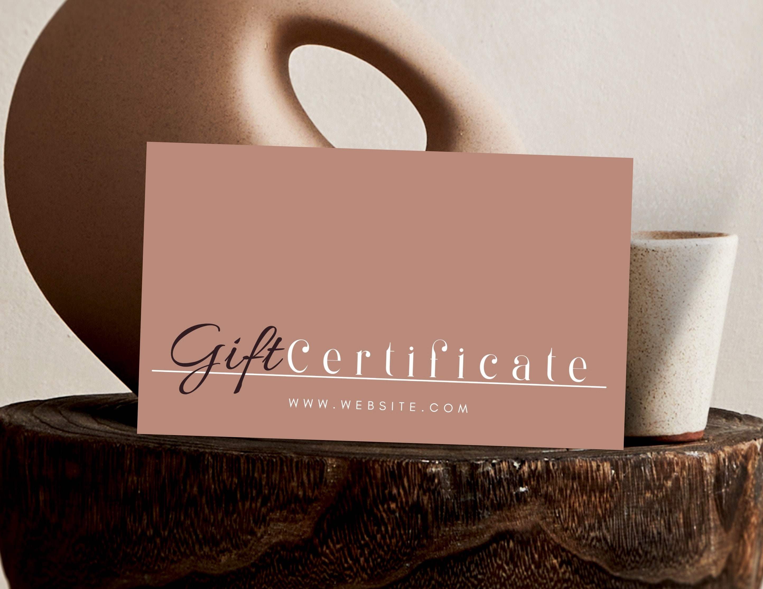 Business Gift Certificate Printable Gift Voucher Editable Gift Card ...
