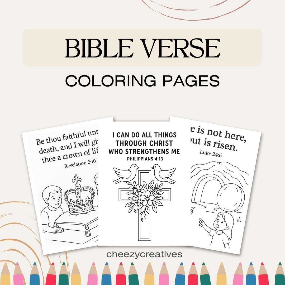 Bible Verse Coloring Pages | Christian Coloring Sheets | Scripture ...