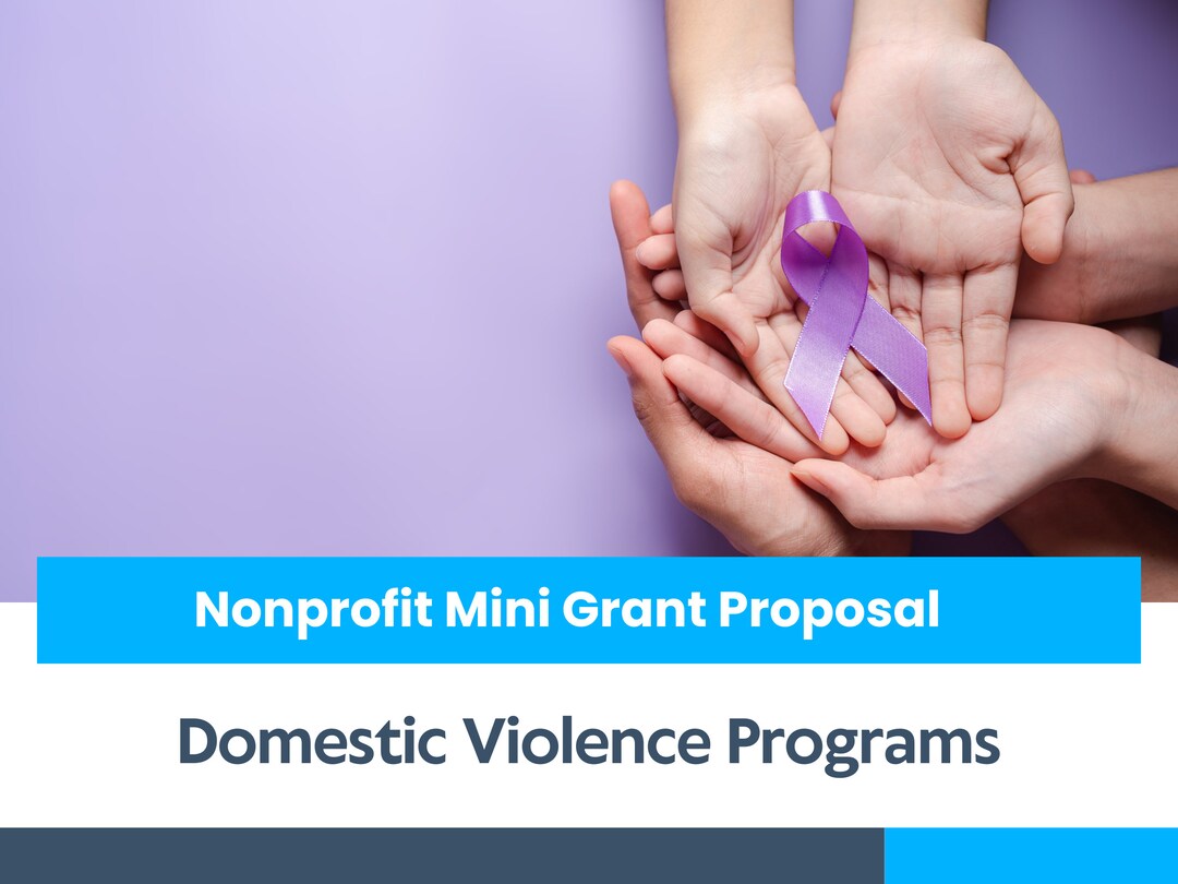 Nonprofit Mini Grant Proposal - Domestic Violence - Etsy