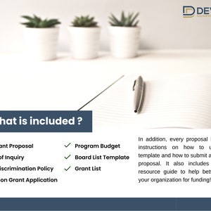 Nonprofit Grant Proposal Kit - Community Center - Etsy