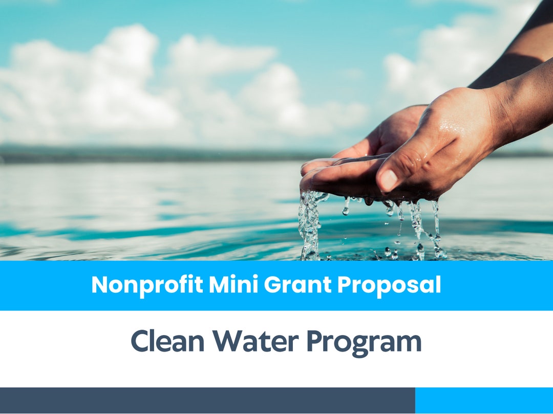 Nonprofit Mini Grant Proposal - Clean Water Program - Etsy