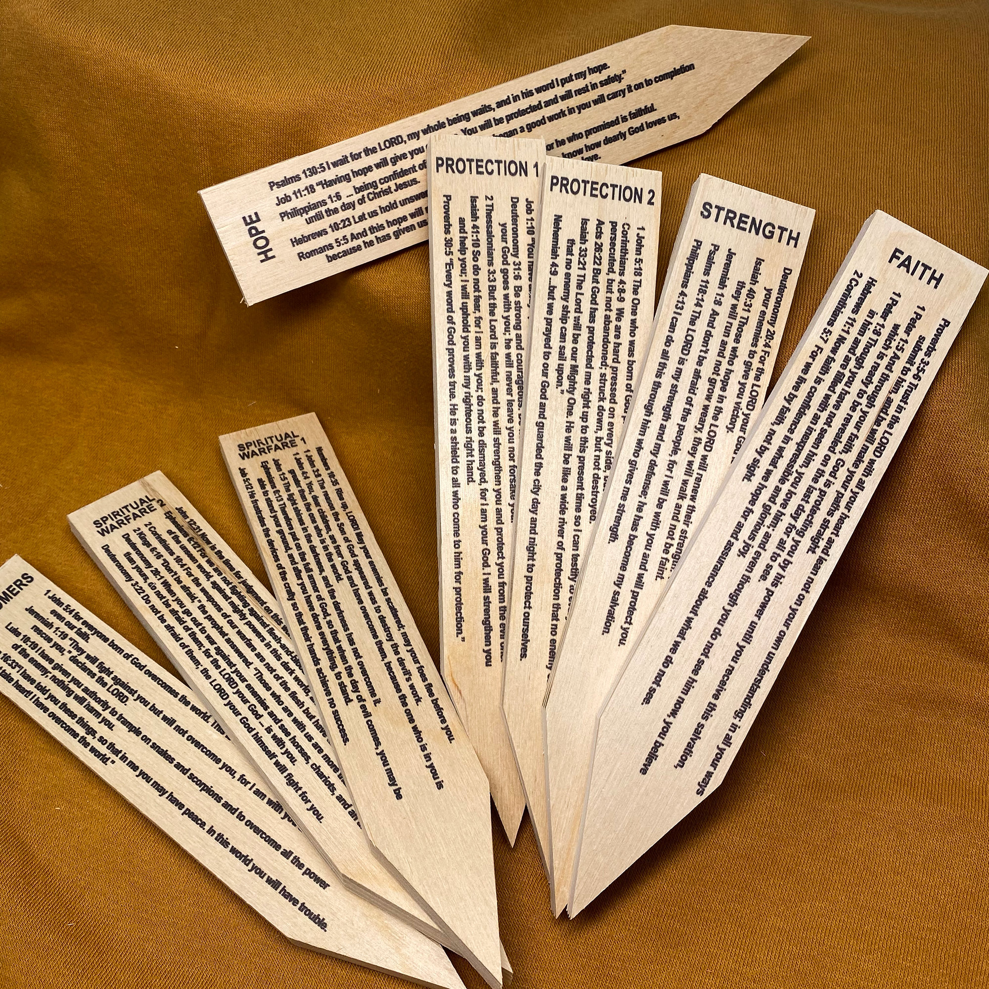 Scripture Property Stakes - Etsy