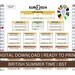 CEST | UEFA Euro 2024 Wall Chart Poster | Kick-off Schedule, Stadium ...