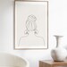 Woman Looking Away Line Art | Minimalist Line Art Print, Feminine Print ...