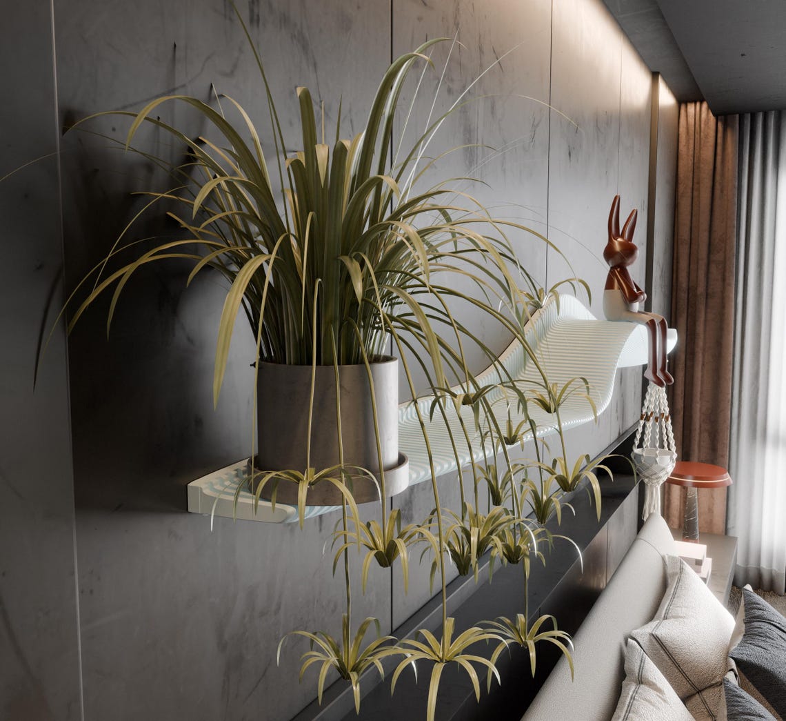 Shelf Wavy Digital .STL File for 3d Printing, Articulated Fidget Figure ...