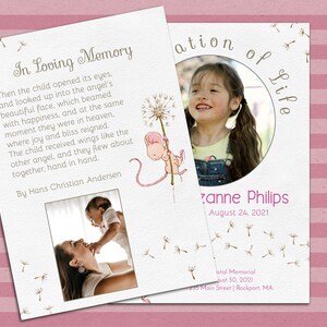 Kids Funeral Program Template, Obituary Template for Baby Boy, Funeral ...