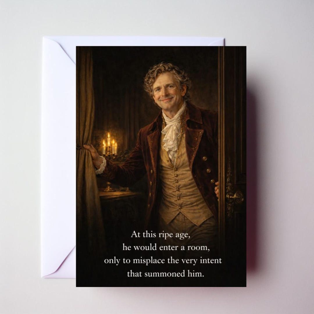 Forgetful Old Man Birthday Card for Him, 40th 50th 60th Gift for ...