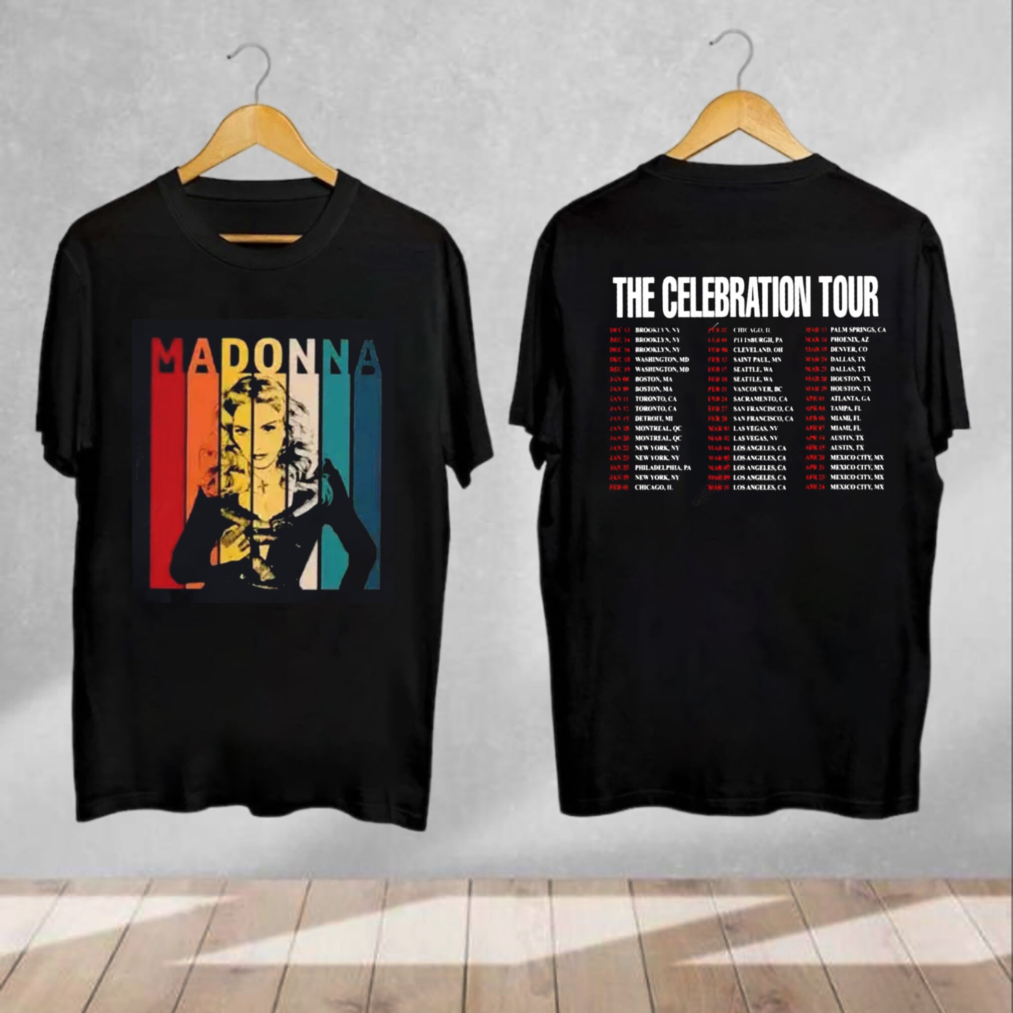 The Celebration Tour Merch, Madonna The Celebration 2024 Tour Shirt ...