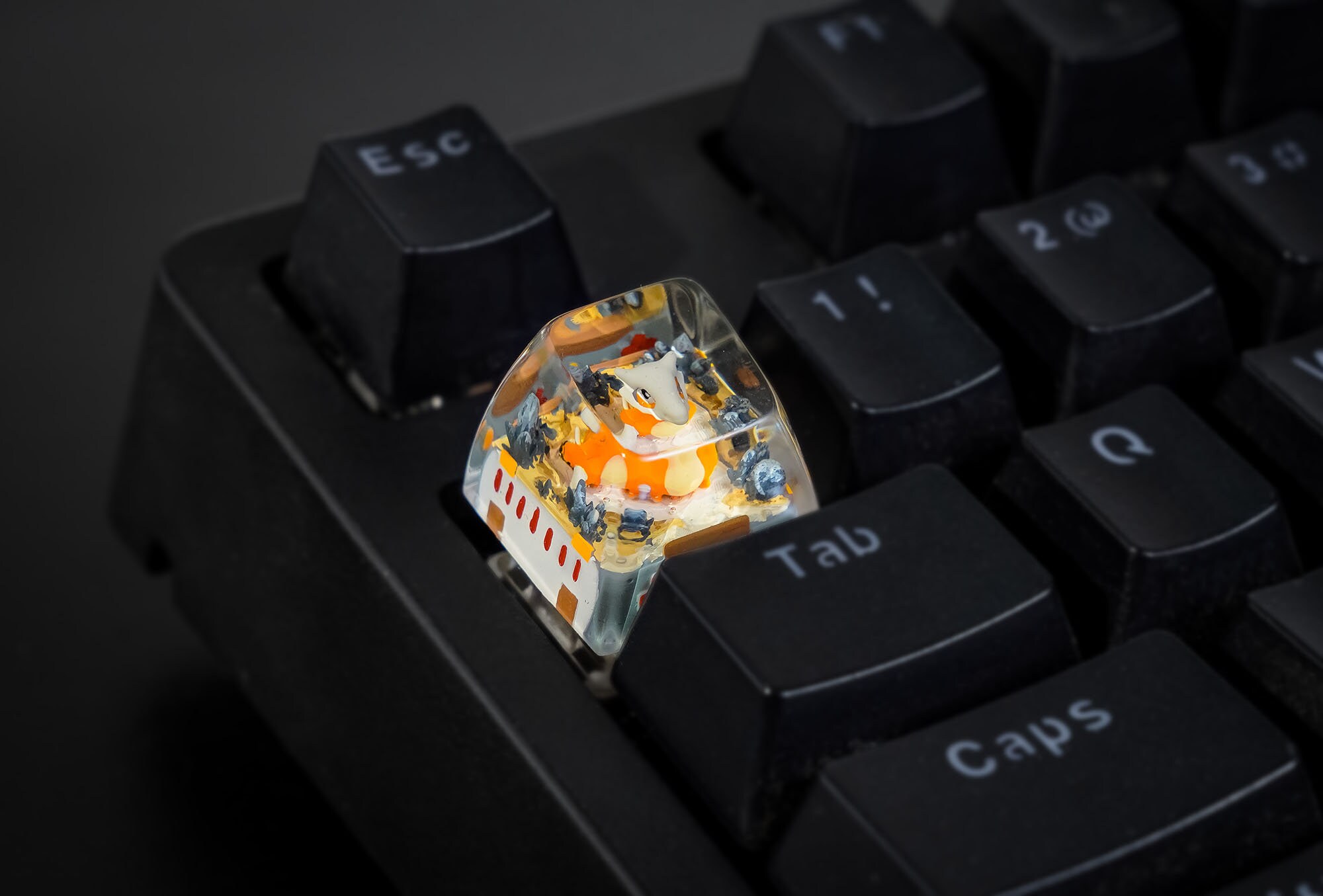 Cubone Pokemon Resin Keycap, Anime Artisan Keycap, Cubone Pokemon ESC ...