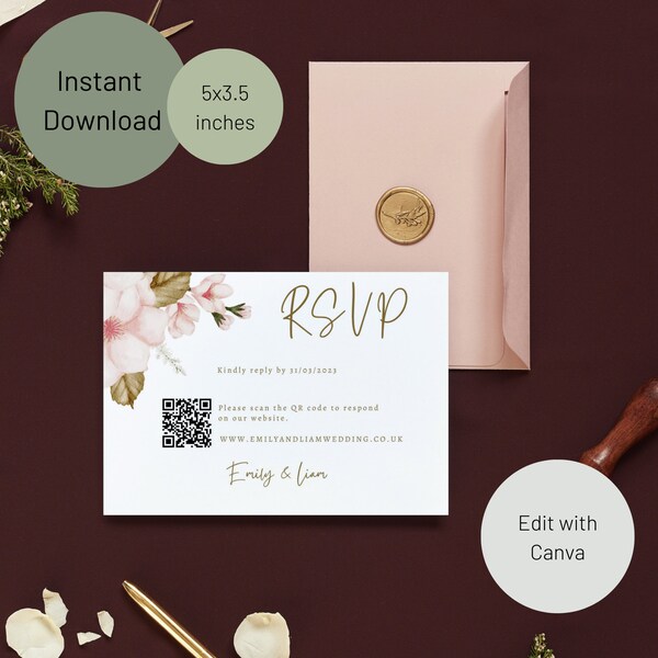 White Flower Qr Code - Etsy