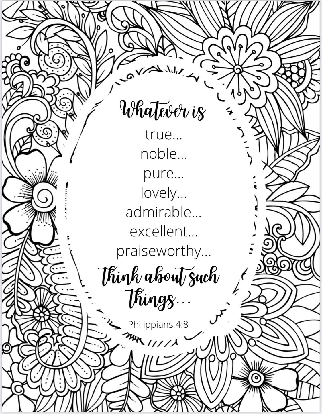 Inspirational Bible Coloring Pages Digital Downloads - Etsy