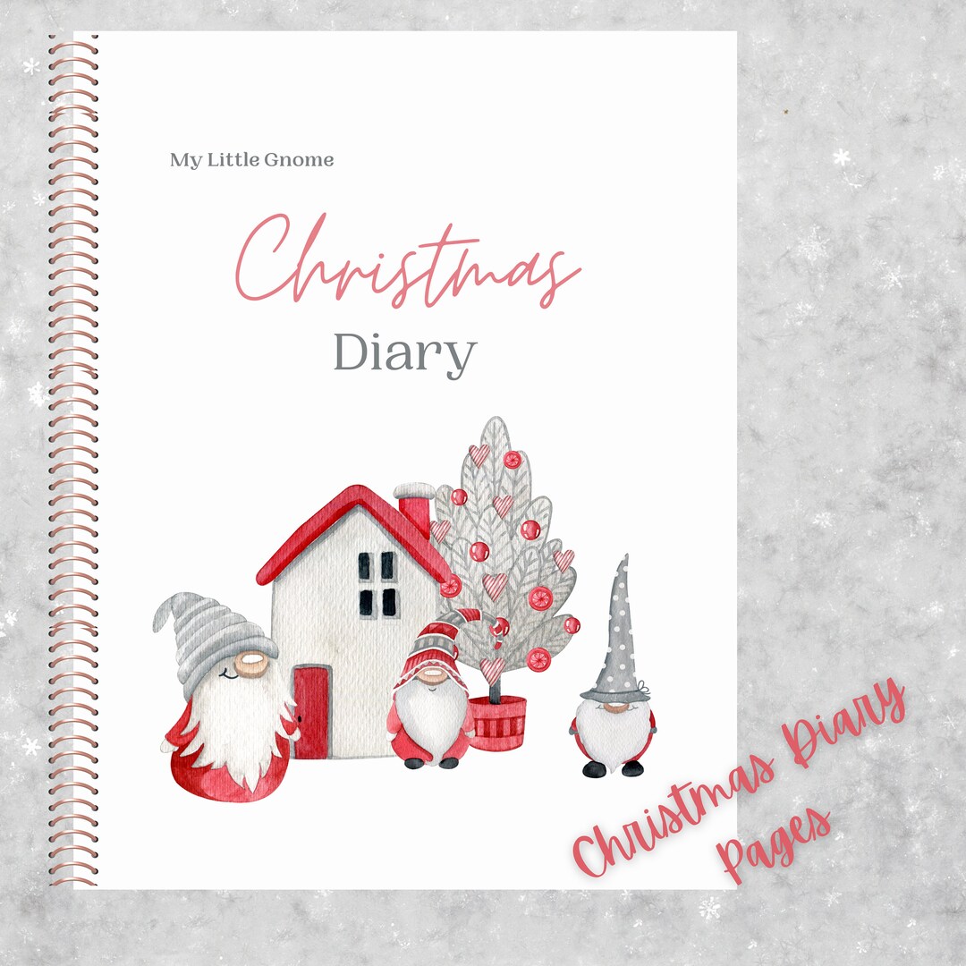 Christmas Diary Printable, Christmas Gnome, Christmas Guest List, After ...