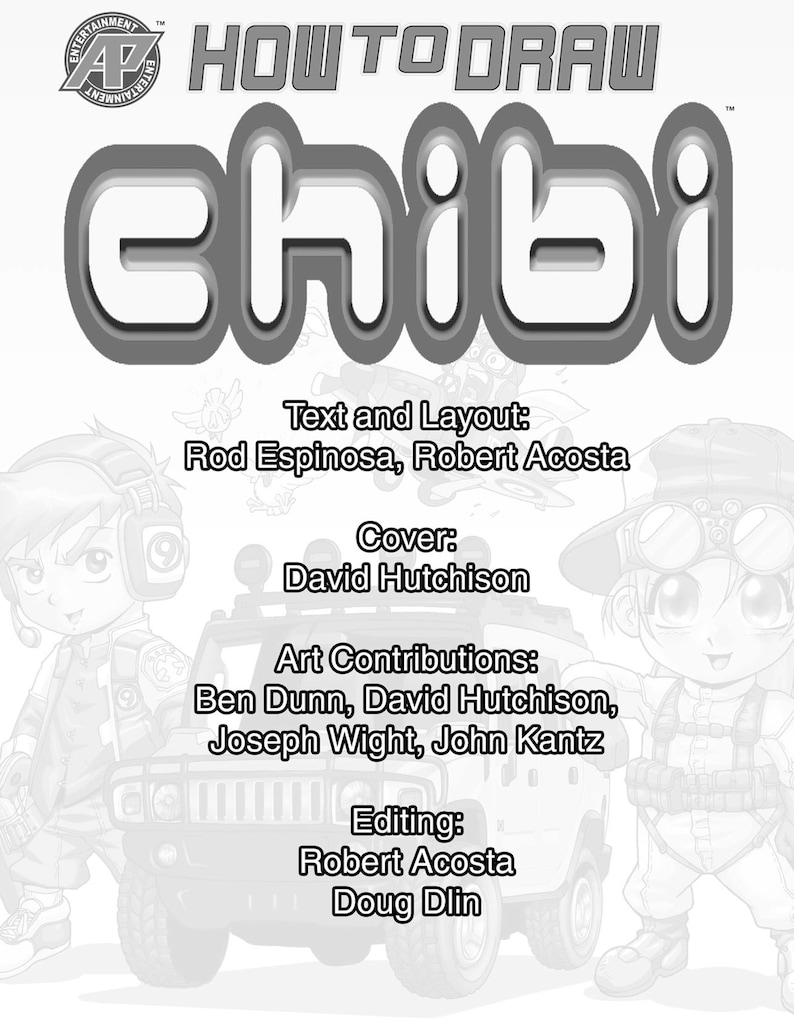 How to Draw Chibi Manga anime Style English Learn to Draw - Etsy