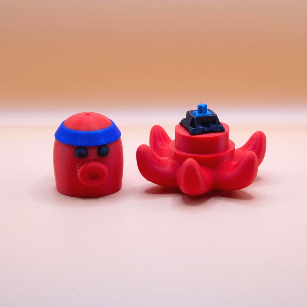 Octopus Bento Fidget Clicker Toy | Hot-swappable Switch, Stress Relief ...