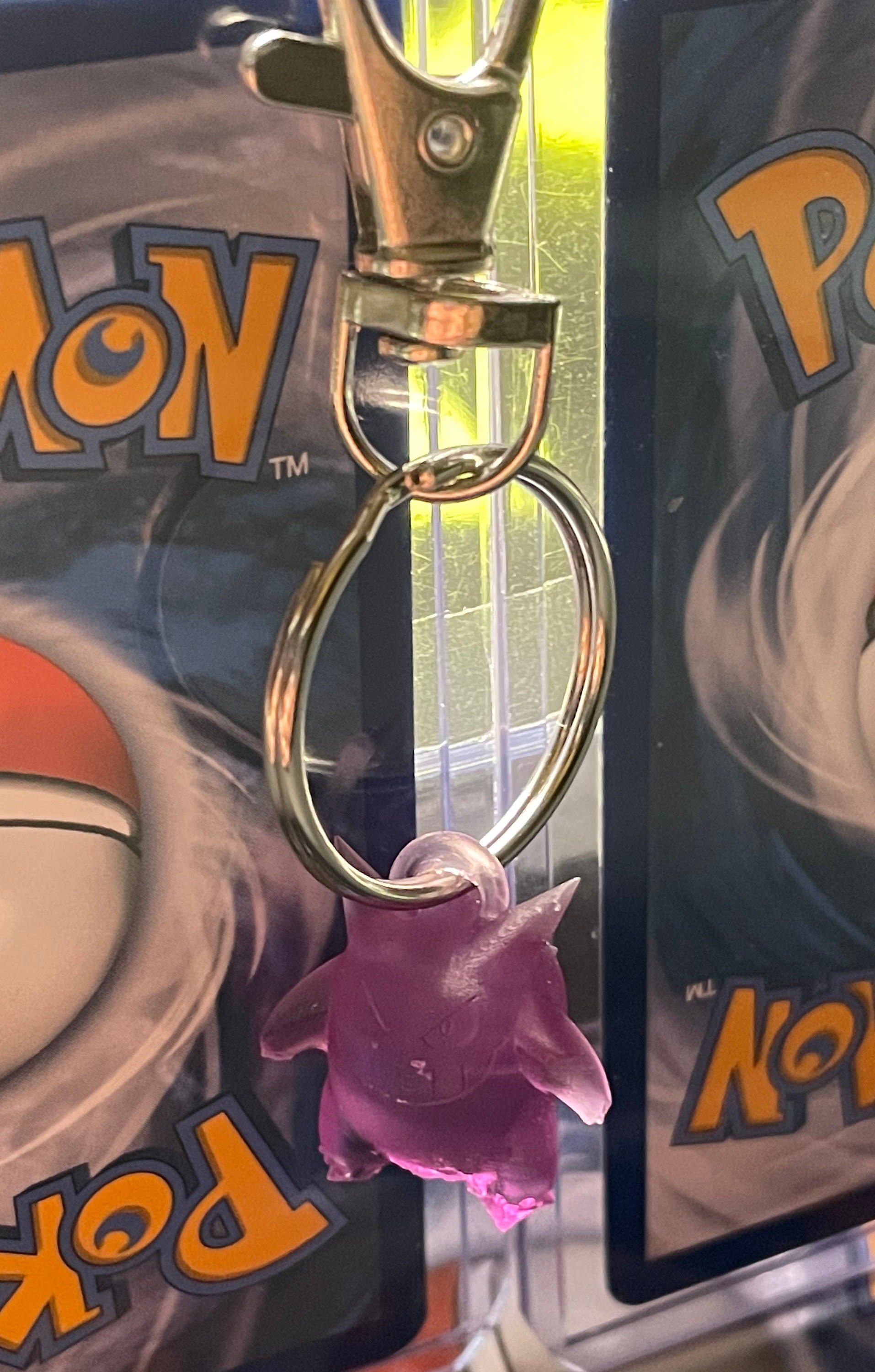 Pokémon Crystal Color Figurine Gengar keychain FREE - Etsy
