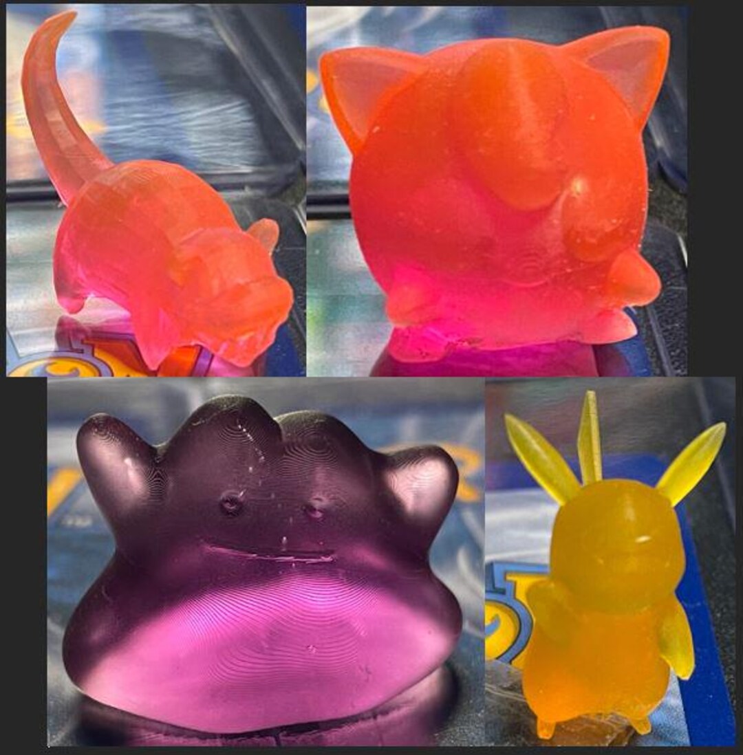 Pokémon Kanto Group3 Crystal Color Figure | 3D Printed Slowpoke ...