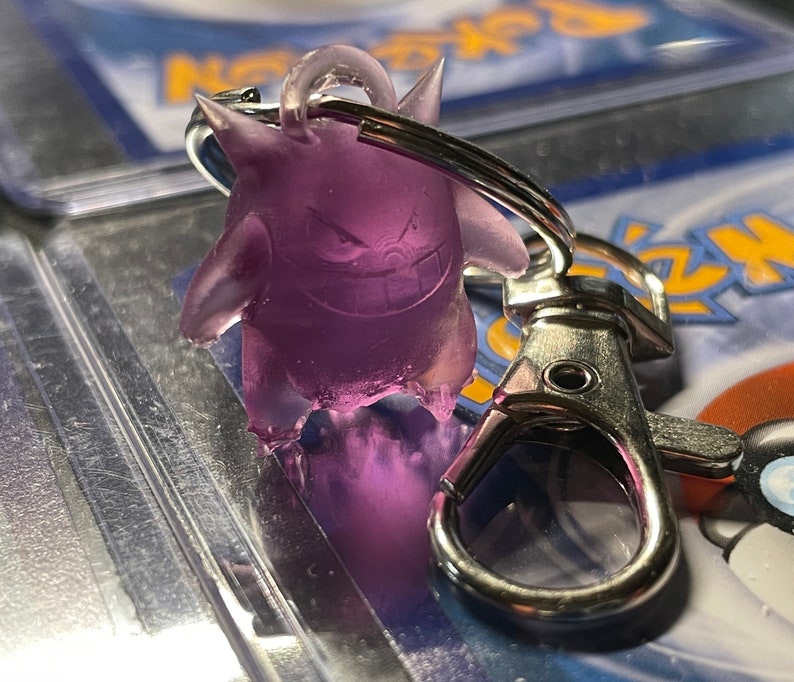 Pokémon Crystal Color Figurine Gengar keychain FREE - Etsy