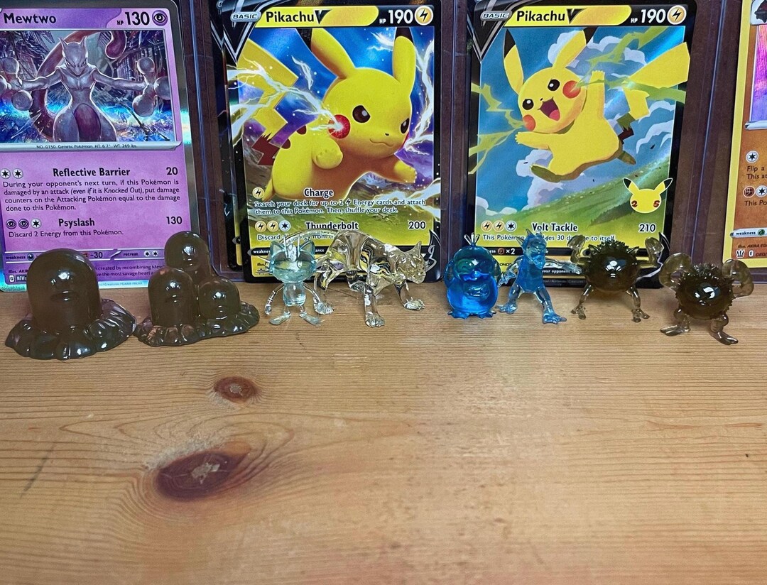 Pokémon Kanto Crystal Color Figure Diglett, Dugtrio, Meowth, Persian ...