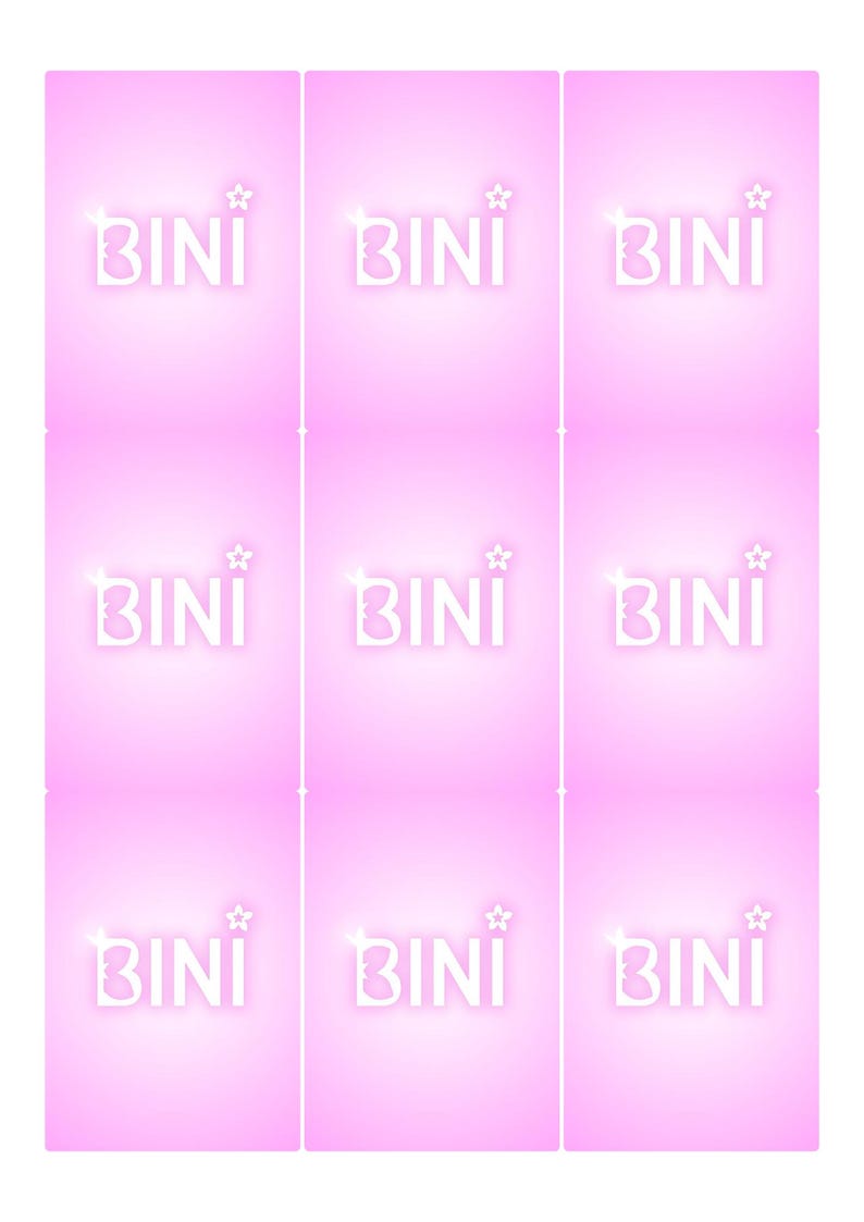 BINI PHOTOCARDS L PRINTABLE L Ready to Use - Etsy