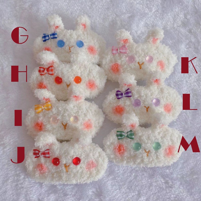 Cute Crochet Handmade Fluffy Crochet Hair Clips Animal - Etsy