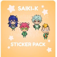 Saiki K Sticker Sheet - Etsy