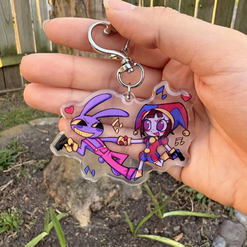 Pomni Keychain - Etsy