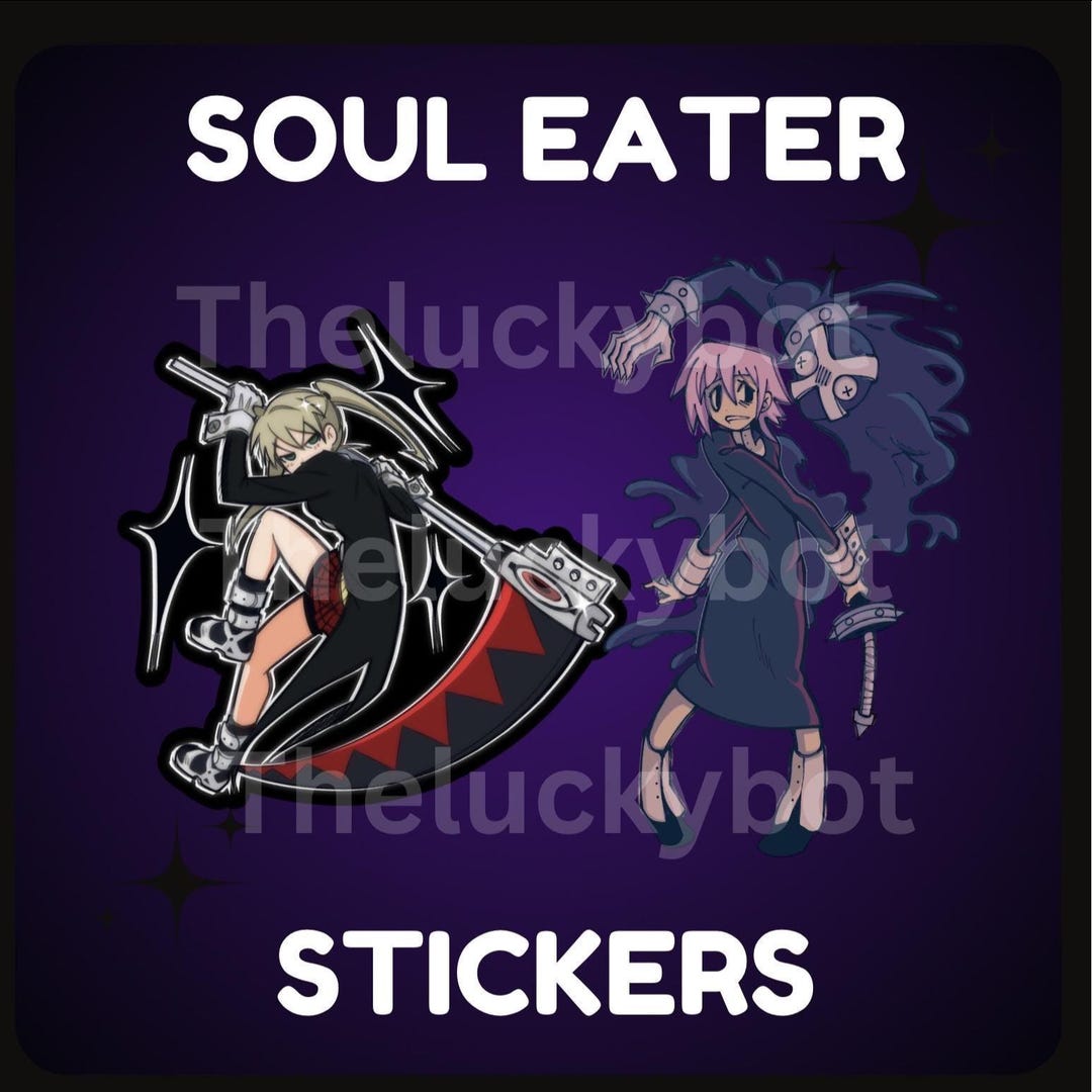Soul Eater Stickers Maka and Crona - Etsy