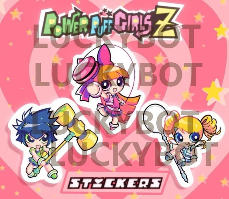 Powerpuff Girls Stickers - Etsy