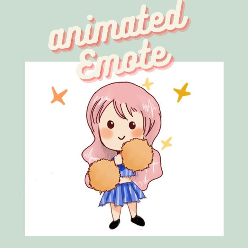 Animated Emote Sweet Cheerleader Dancing - Etsy