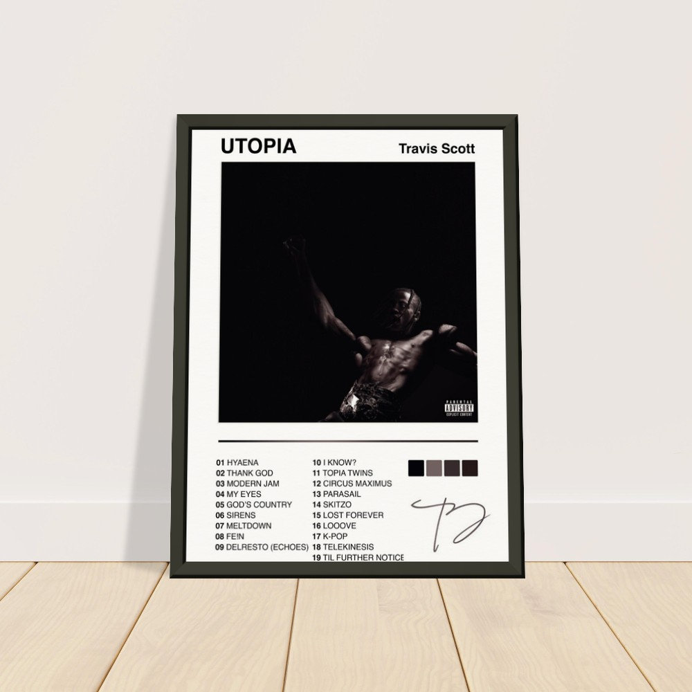 Travis Scott Poster - Utopia Album Cover Framed Poster - High Quality ... Travis Scott Poster - Utopia Album Cover Framed Poster - High Quality ...