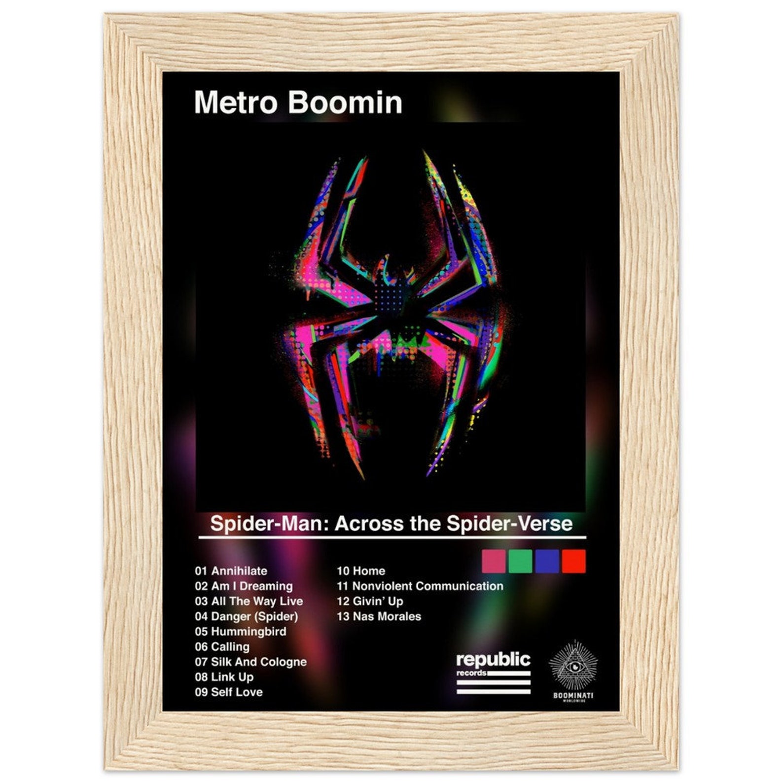 Spider-man Across the Spider-verse Album Cover | High Quality Framed ...
