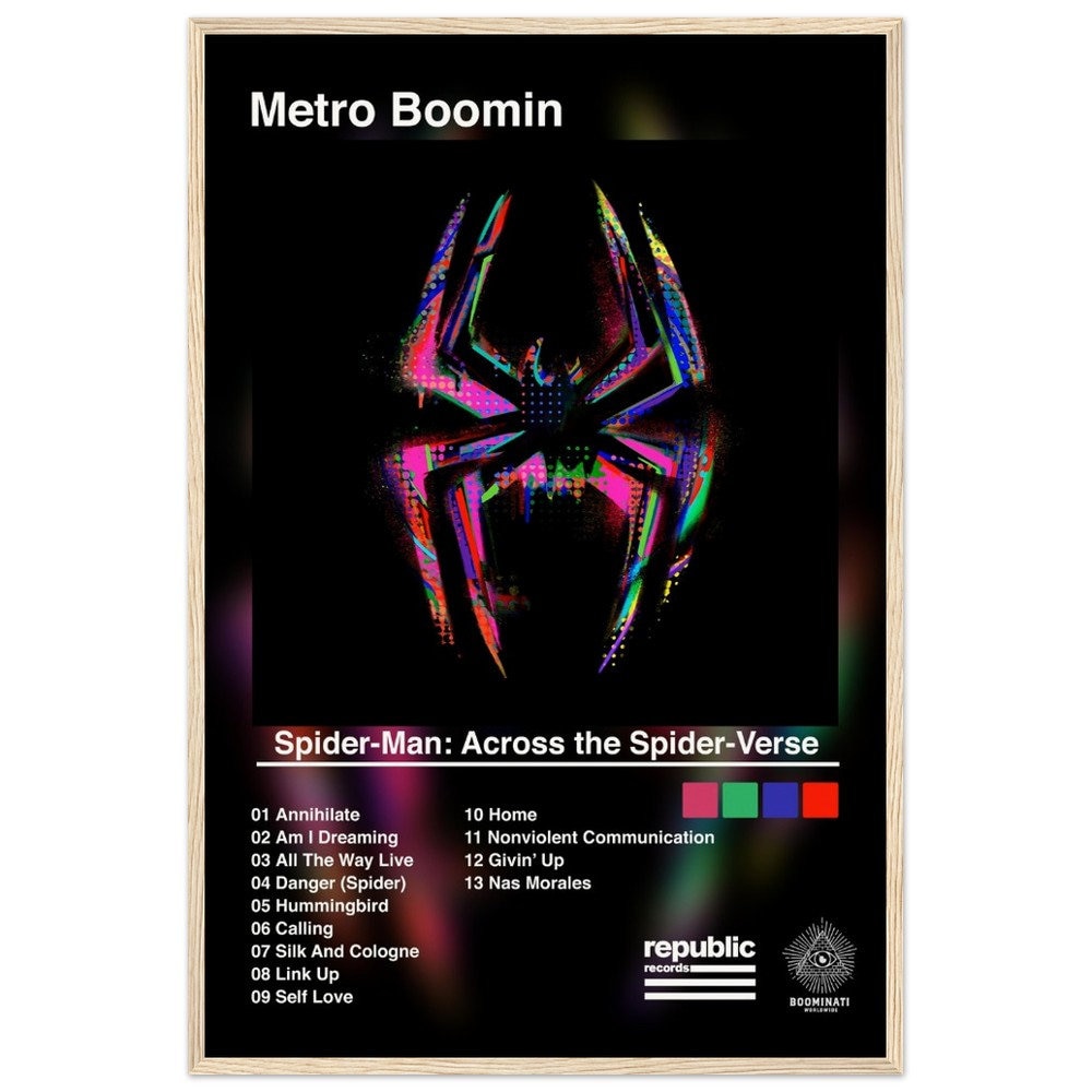 Spider-man Across the Spider-verse Album Cover | High Quality Framed ...