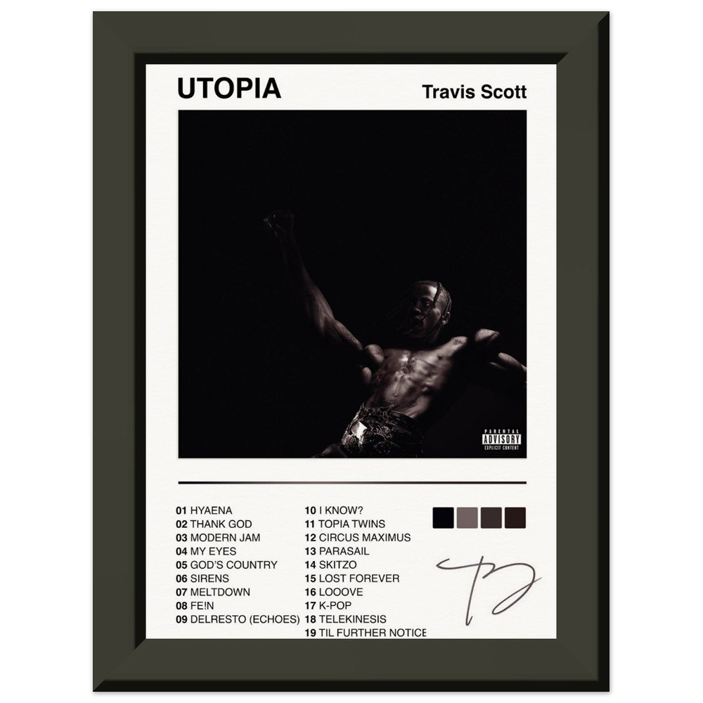 Travis Scott Poster - Utopia Album Cover Framed Poster - High Quality Gift - Etsy