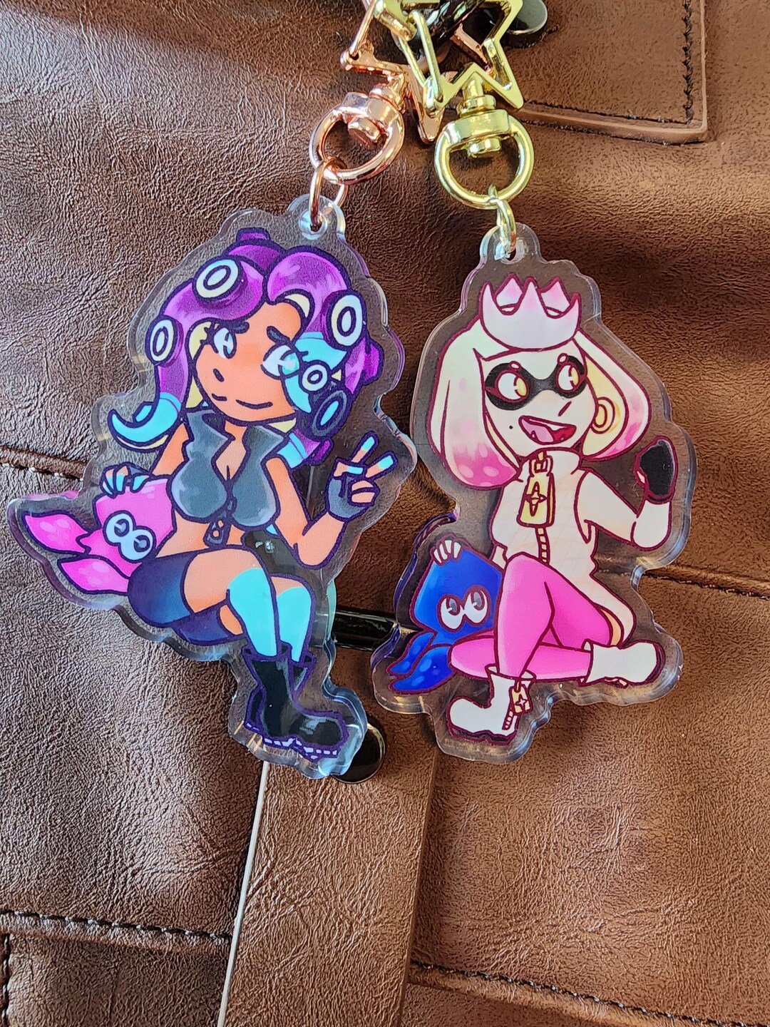Marina and Pearl Splatoon Acrylic Keychain - Etsy
