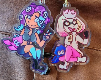 Splatoon Pearl and Marina pearlina Keychain PRE-ORDERS - Etsy
