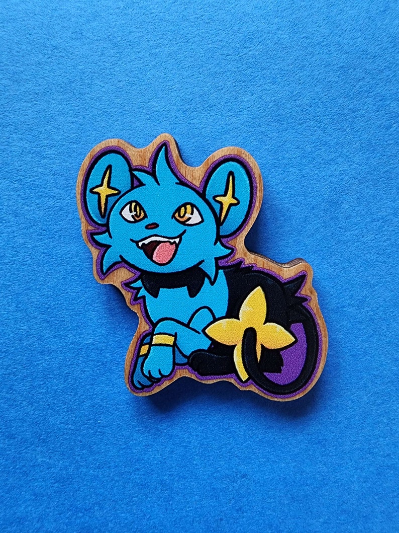 Dog Pokemon Wooden Pins zorua, Riolu, Furret, Growlithe, Vulpix, Shinx ...