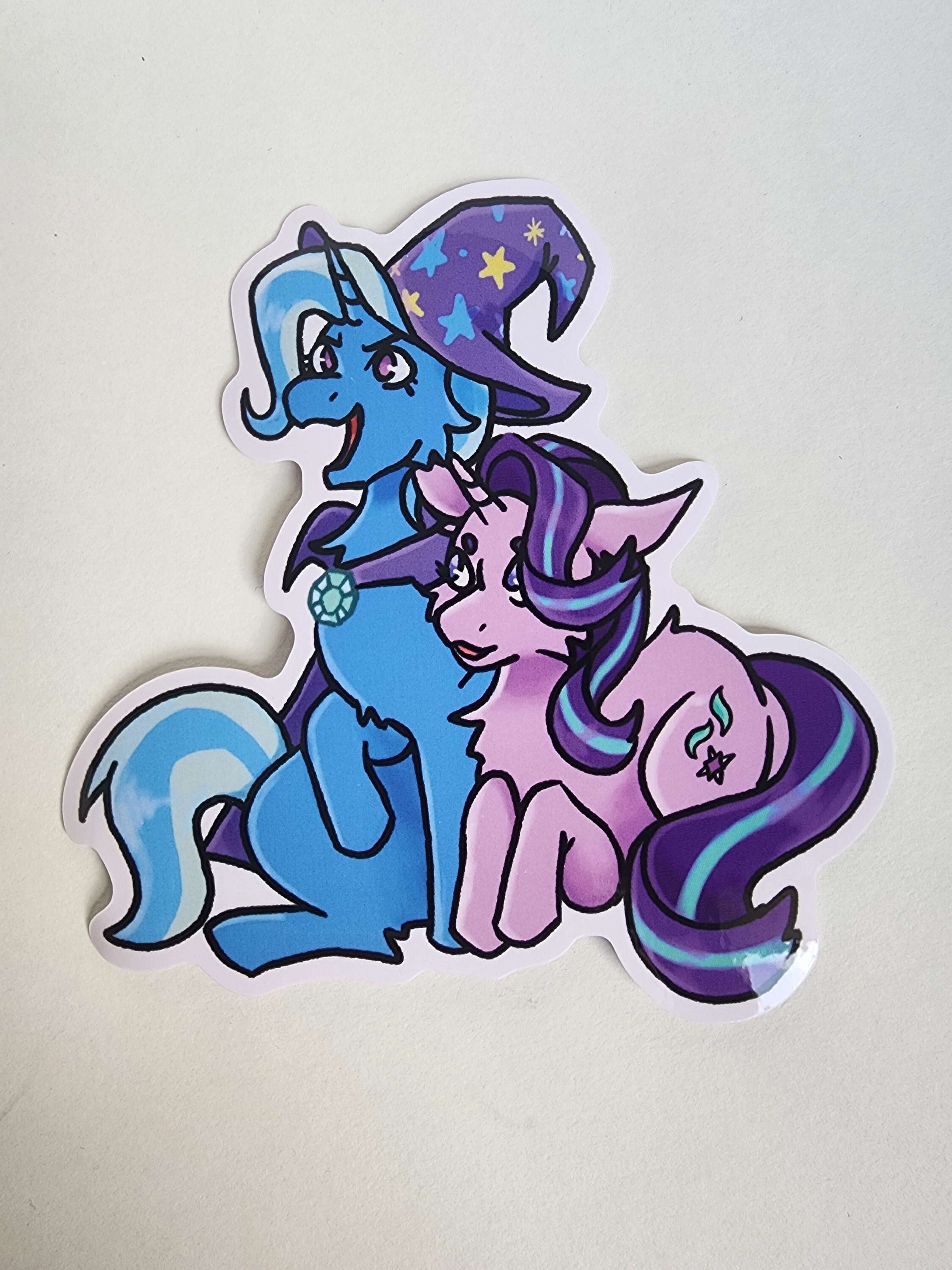 My Little Pony Stickers (celestia+luna, Rarity+rainbowdash, Bonbon+lyra ...