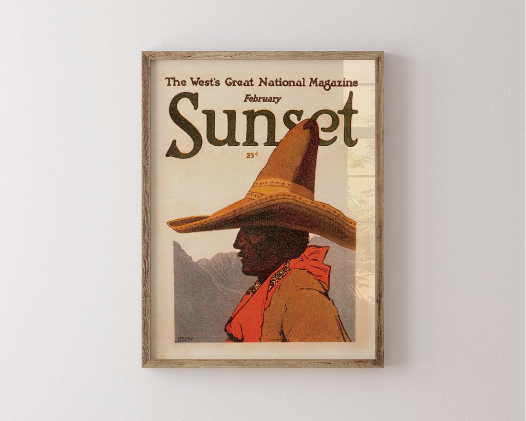 Vintage Magazine Cover Poster Magazine Cover Vintage Retro Boho Print ...