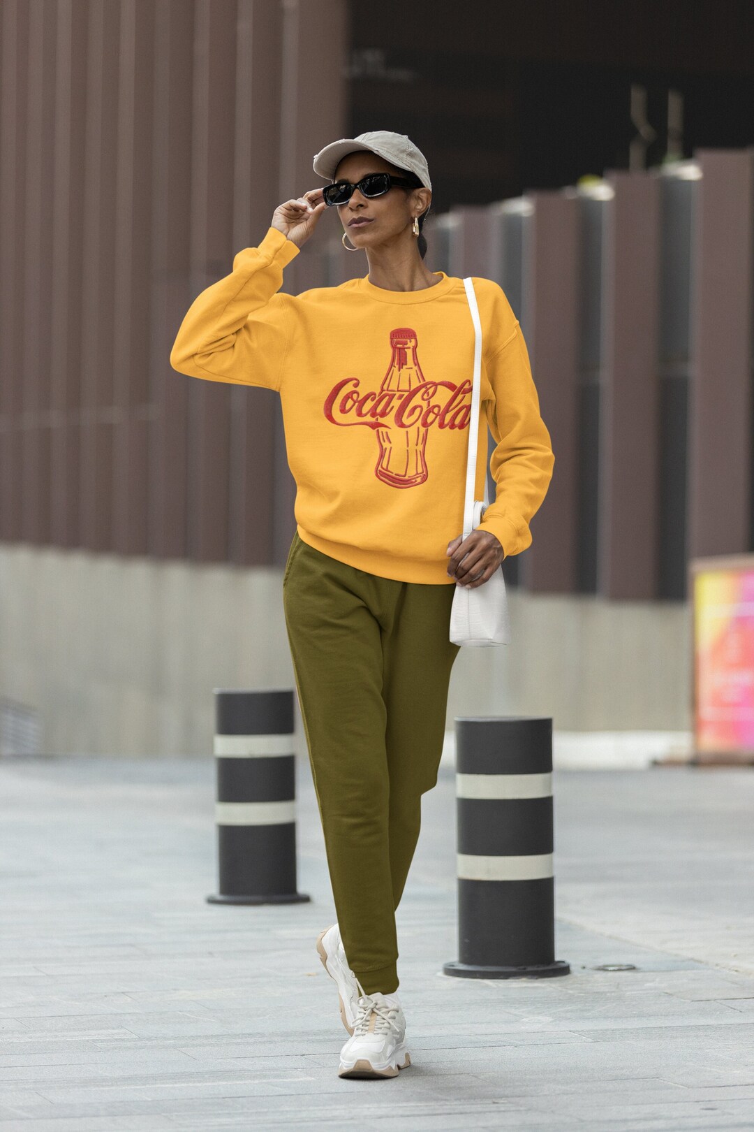 Coca Cola Unisex Crewneck Sweatshirt, Vintage Coca Cola Logo Printed ...