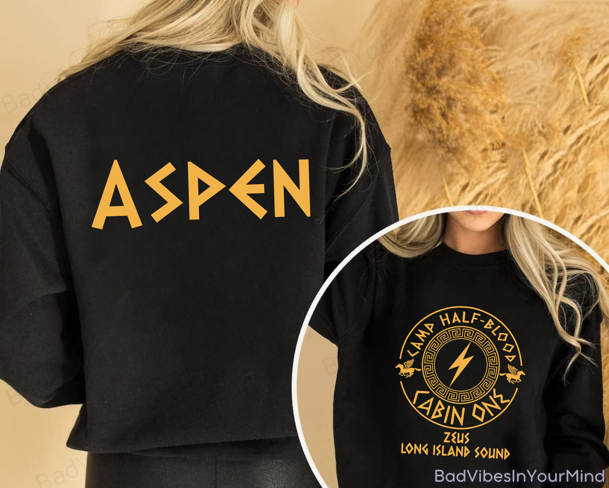 Custom Name Percy Jackson 2-sided Sweatshirt Hoodie T-shirt ...