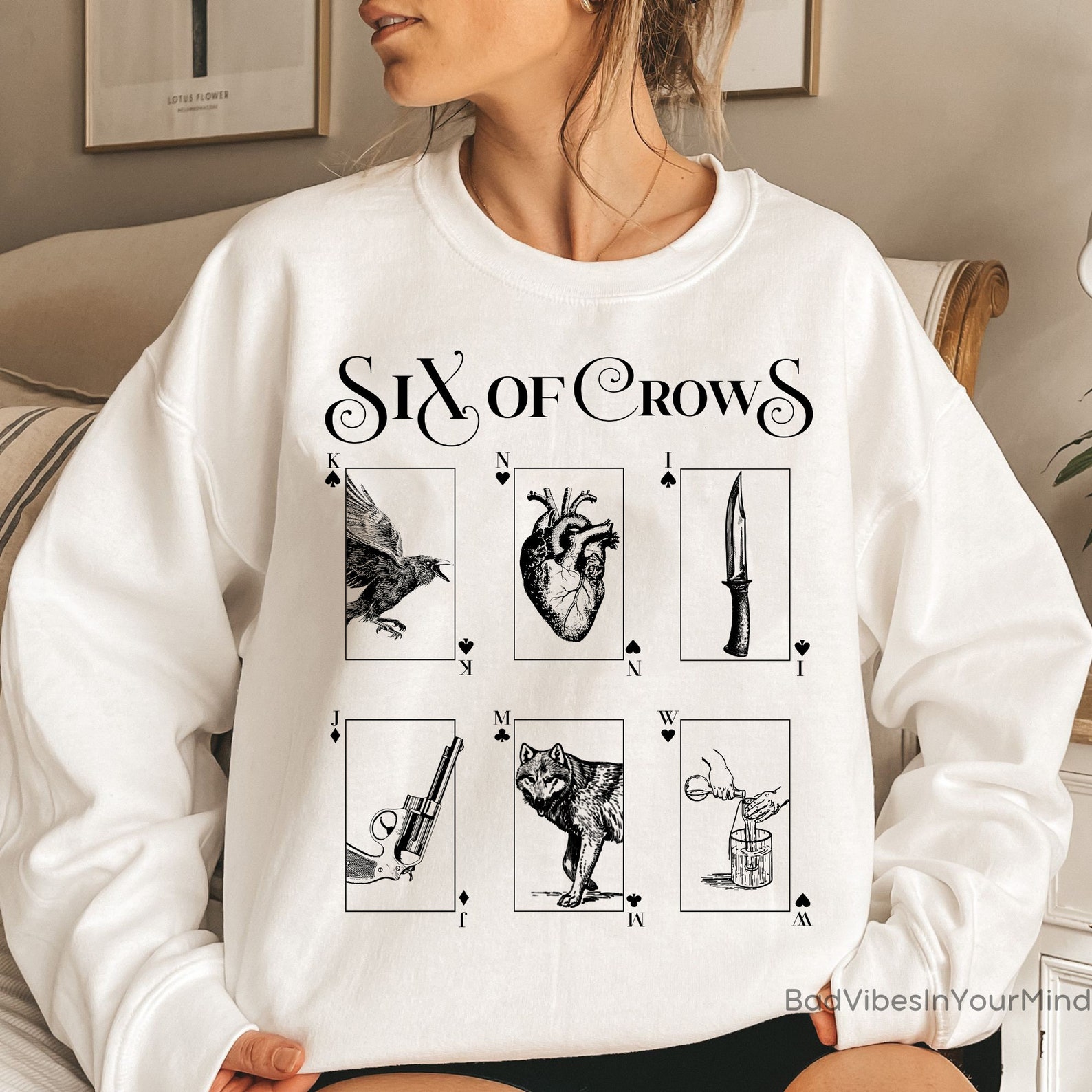 Six of Crows Sweatshirt, Kaz Brekker Shirt, Crooked Kingdom, Book ...