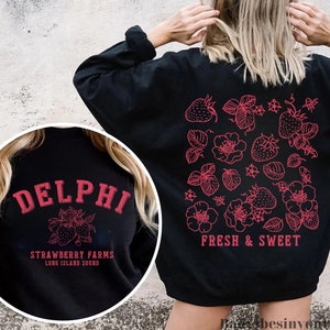 Delphi Strawberry Farms Sweatshirt Hoodie T Shirt, Graphic Tee, Percy ...