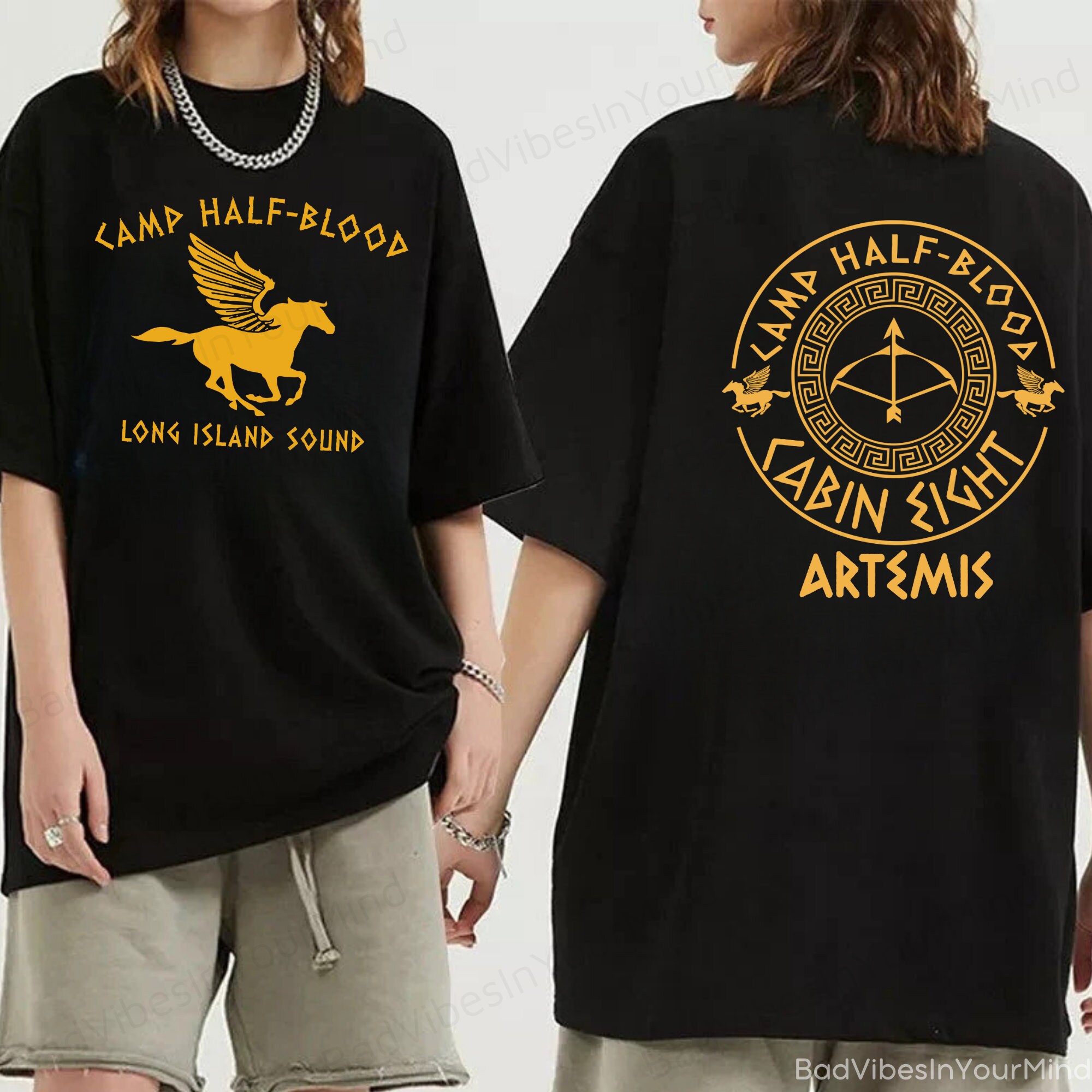 Custom Percy Jackson 2-sided Sweatshirt Hoodie T Shirt, Camp Half Blood ...