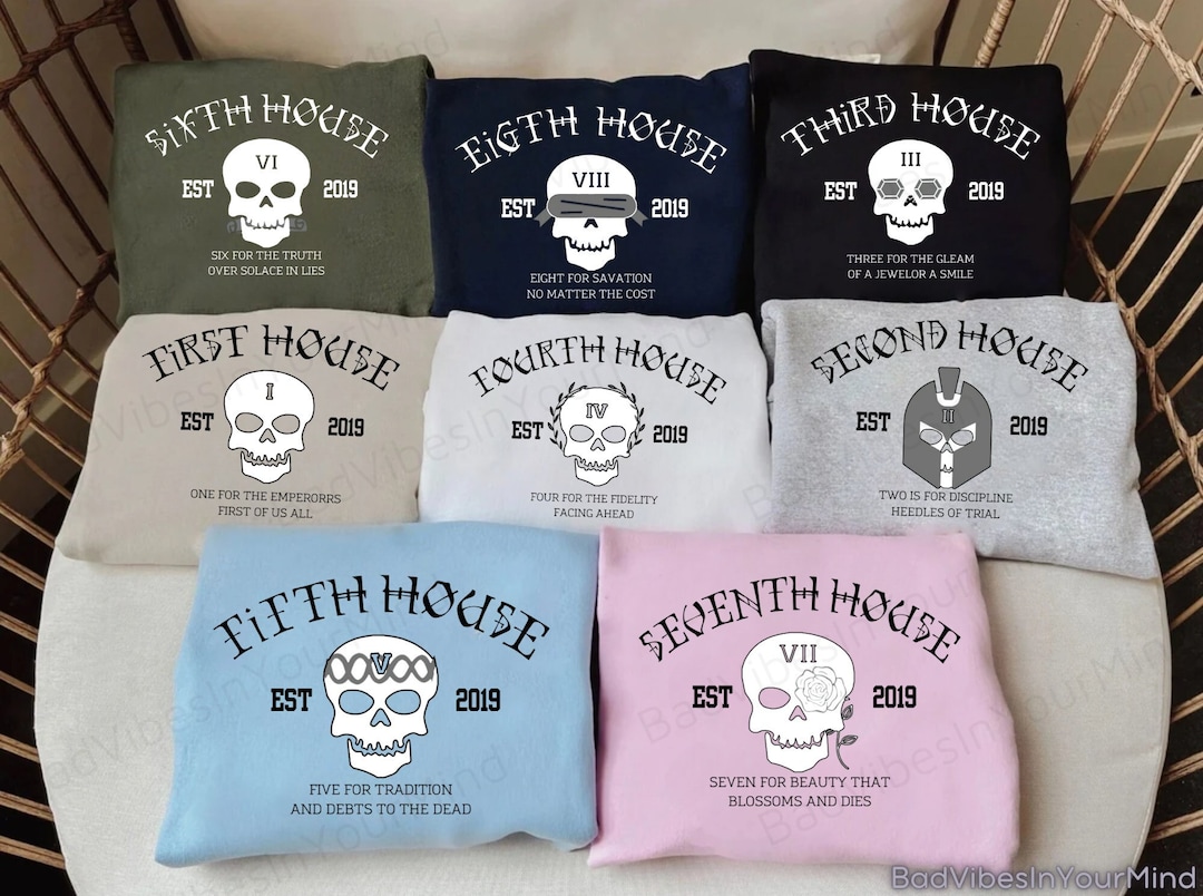 Custom the Locked Tomb Sweatshirt, Houses of Gideon the Ninth Matching ...